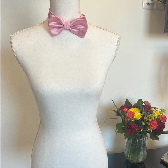 Accessories | Fancy And Light Mens Wedding Satin Pink Bow Tie | Poshmark